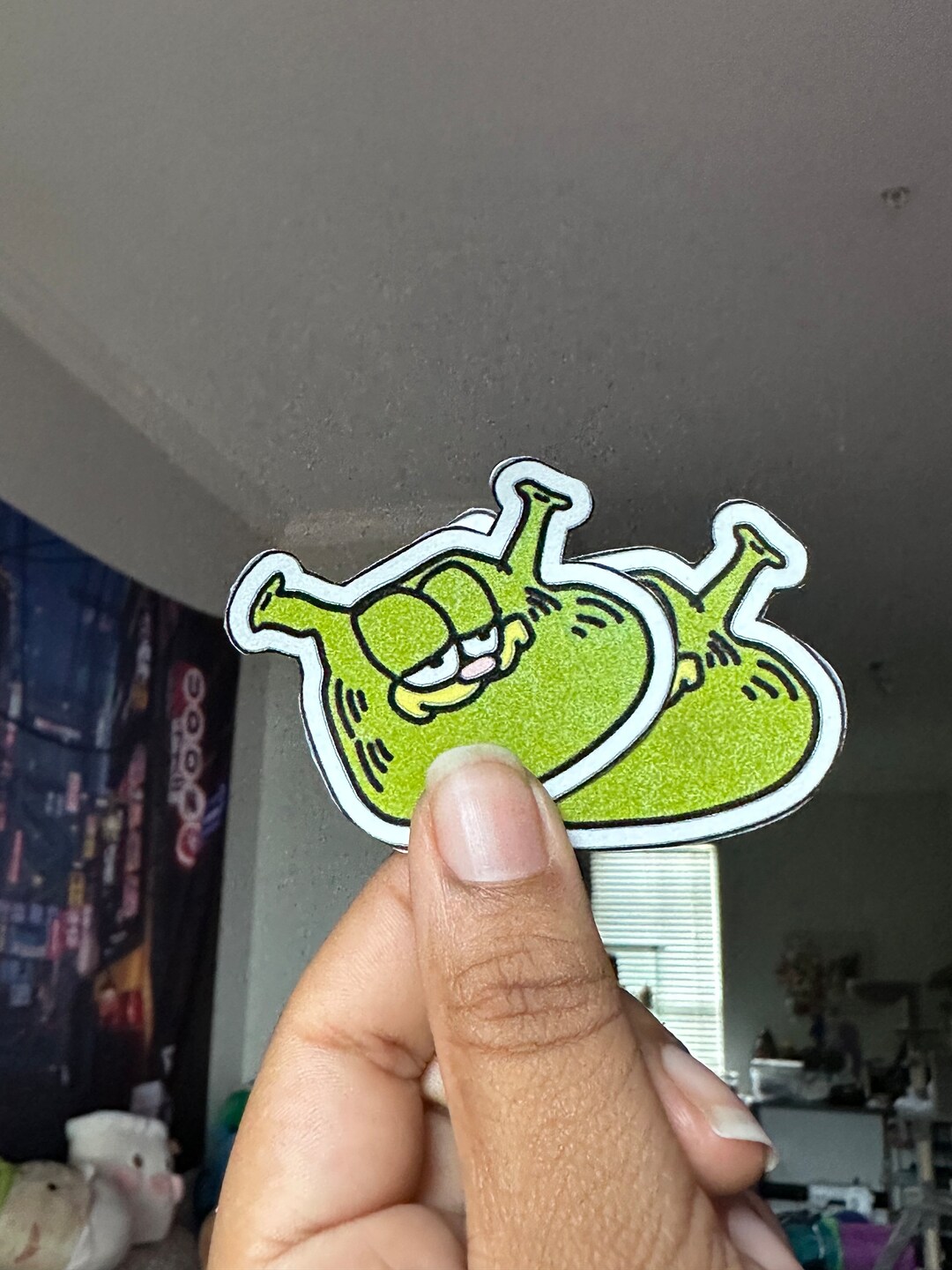 Grek garfield&shrek Funny Sticker - Etsy UK