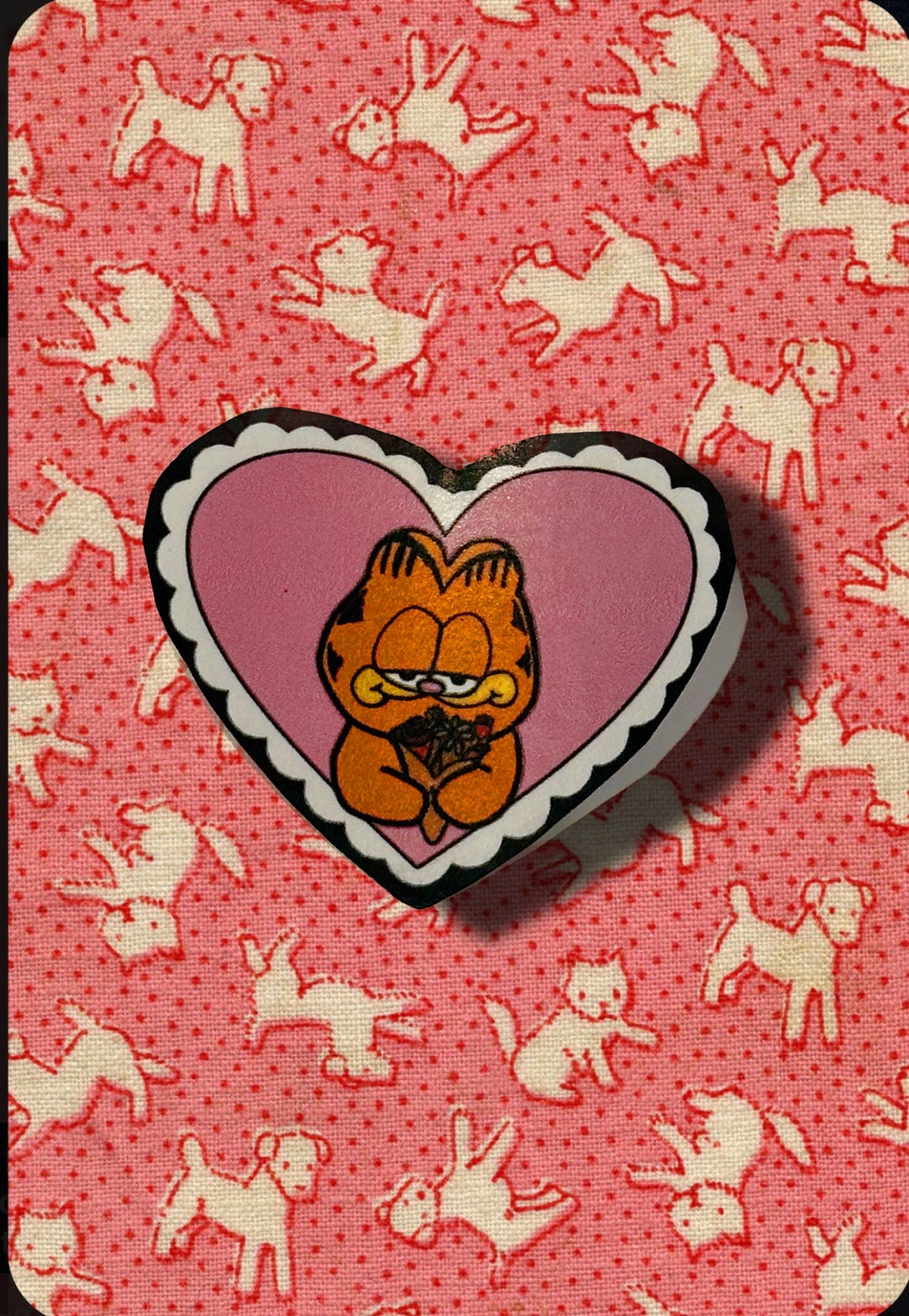 LOVE GARFIELD, Valentines Day Sticker not Waterproof - Etsy