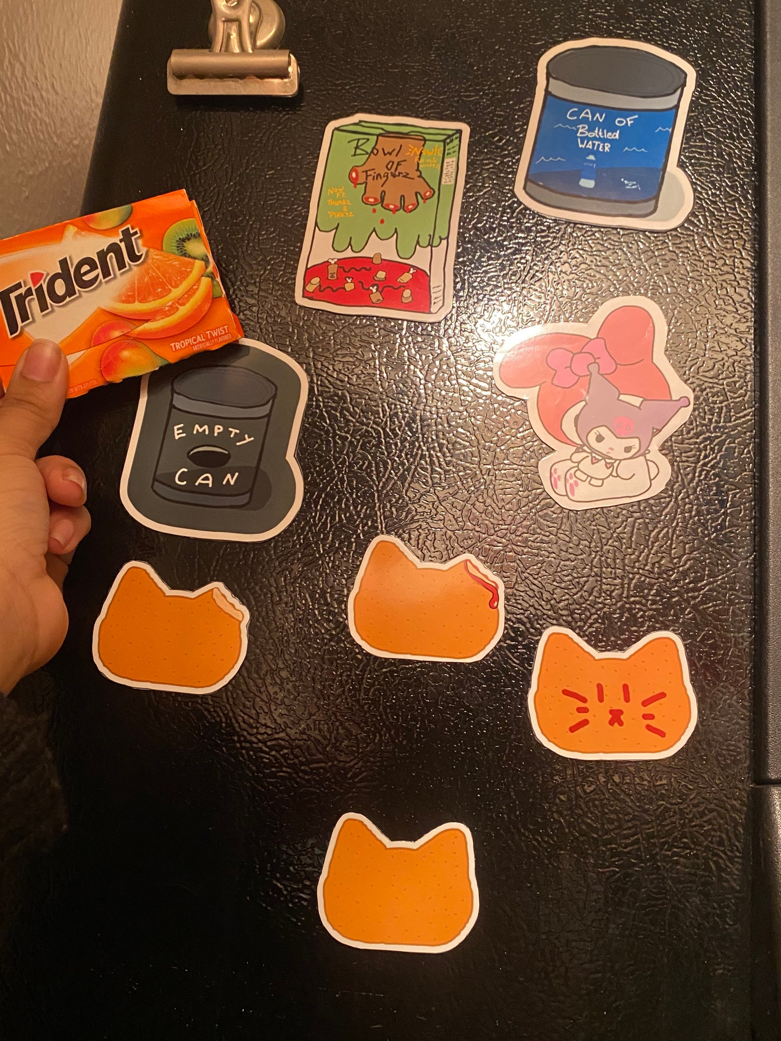 Bowl of Fingerz Cereal Box Magnet - Etsy