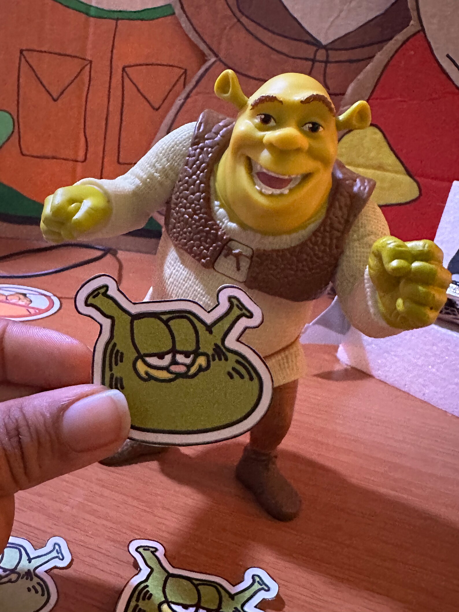 Grek garfield&shrek Funny Sticker - Etsy UK