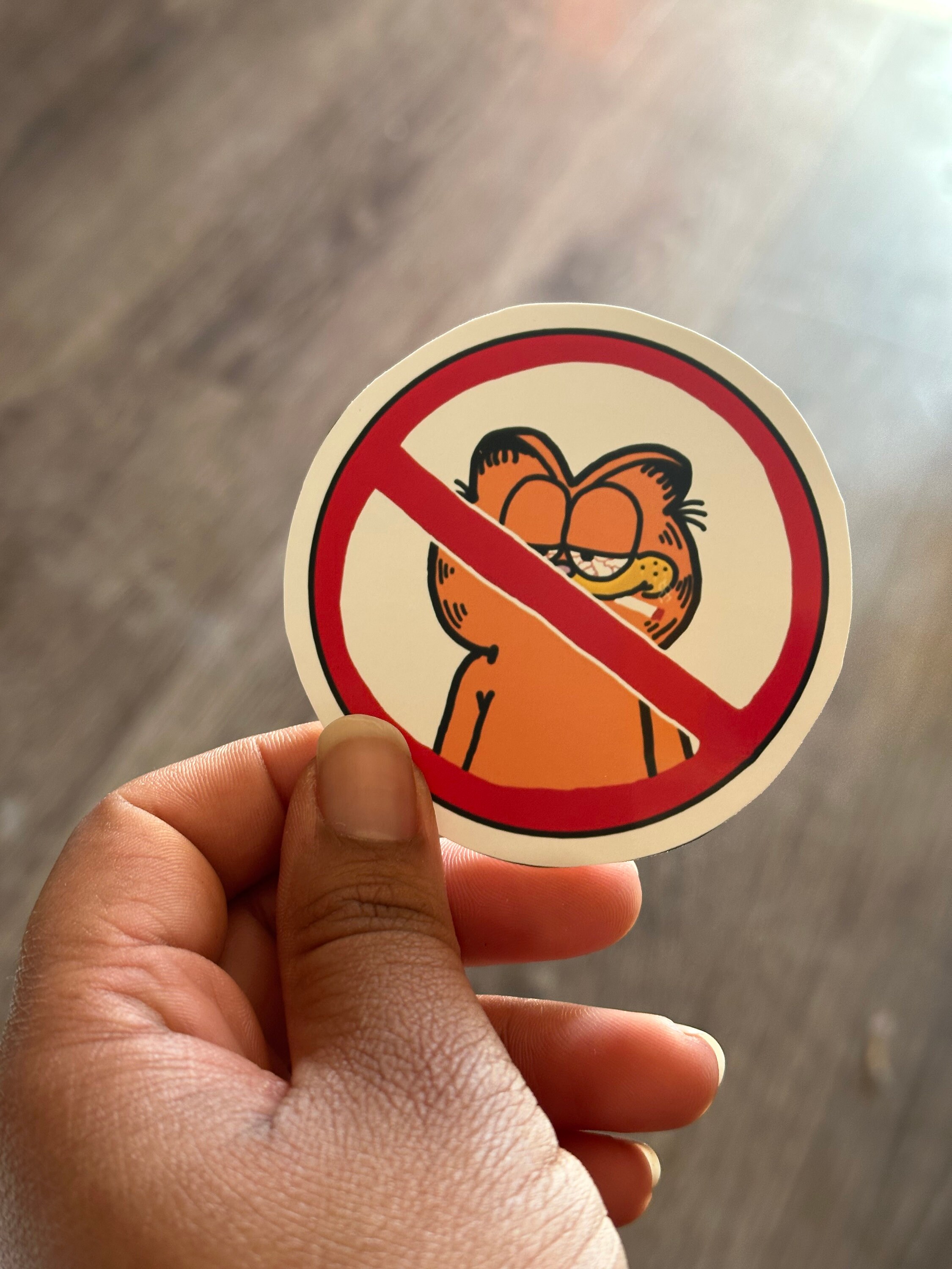 GARFIELD MAGNET Garfield No Smoking - Etsy