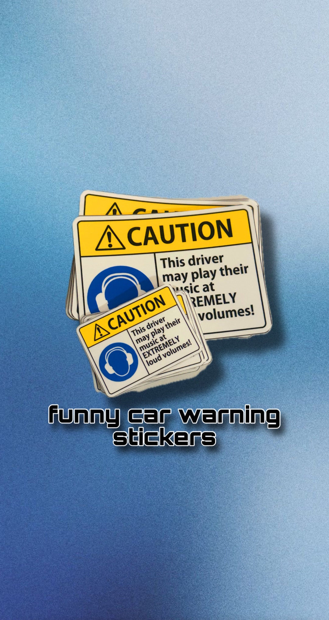 FUNNY CAR DECAL Loud Music Loved Warning - Etsy