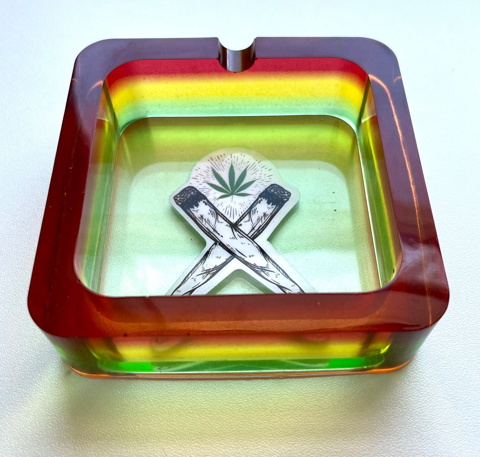 Rasta Joint Ashtray - Etsy