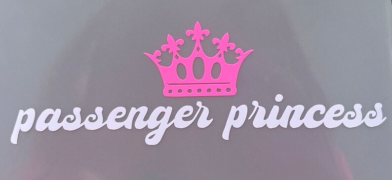 Passenger Princess Mirror Decal - Etsy