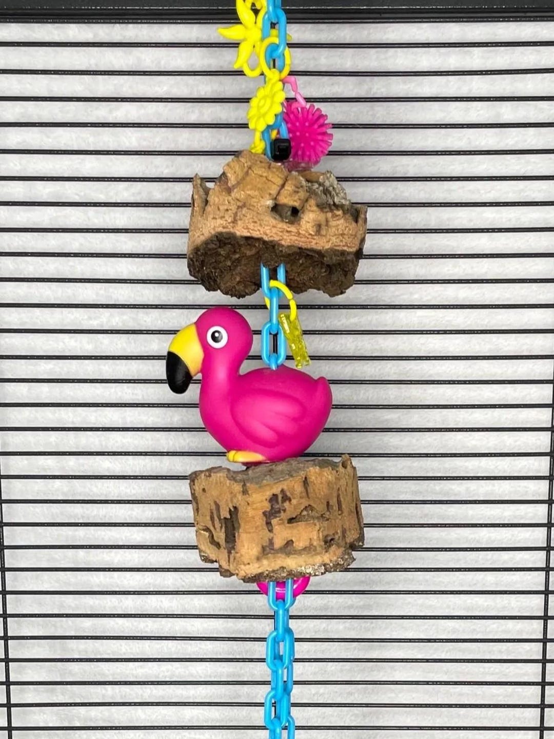 Flamingo Double Decker - Fun Hanging Toy for Sugar Gliders, Birds ...