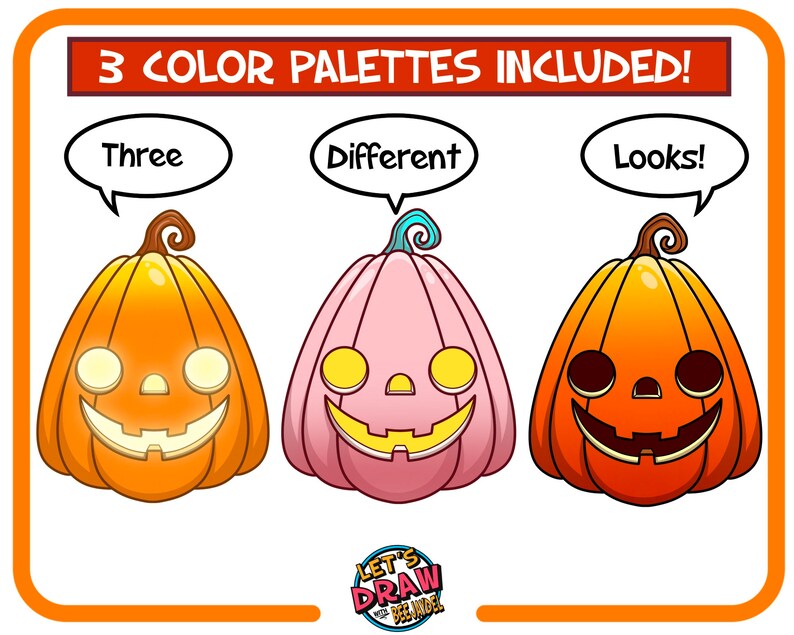 Jack O' Lantern Creator Brush Pack for Procreate: 85 Stamp Brushes + 45 ...