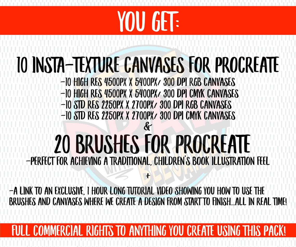 Children's Book Illustration Style Pack for Procreate: 20 | Etsy