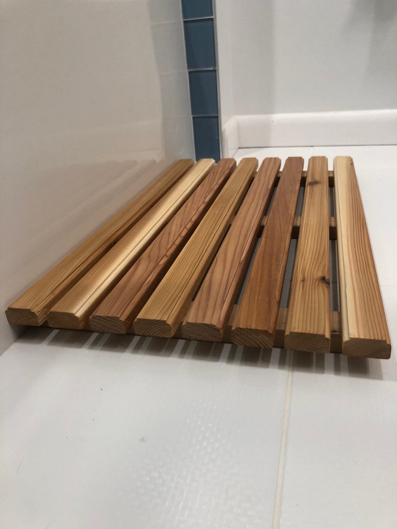 Cedar Bath Mat - Etsy