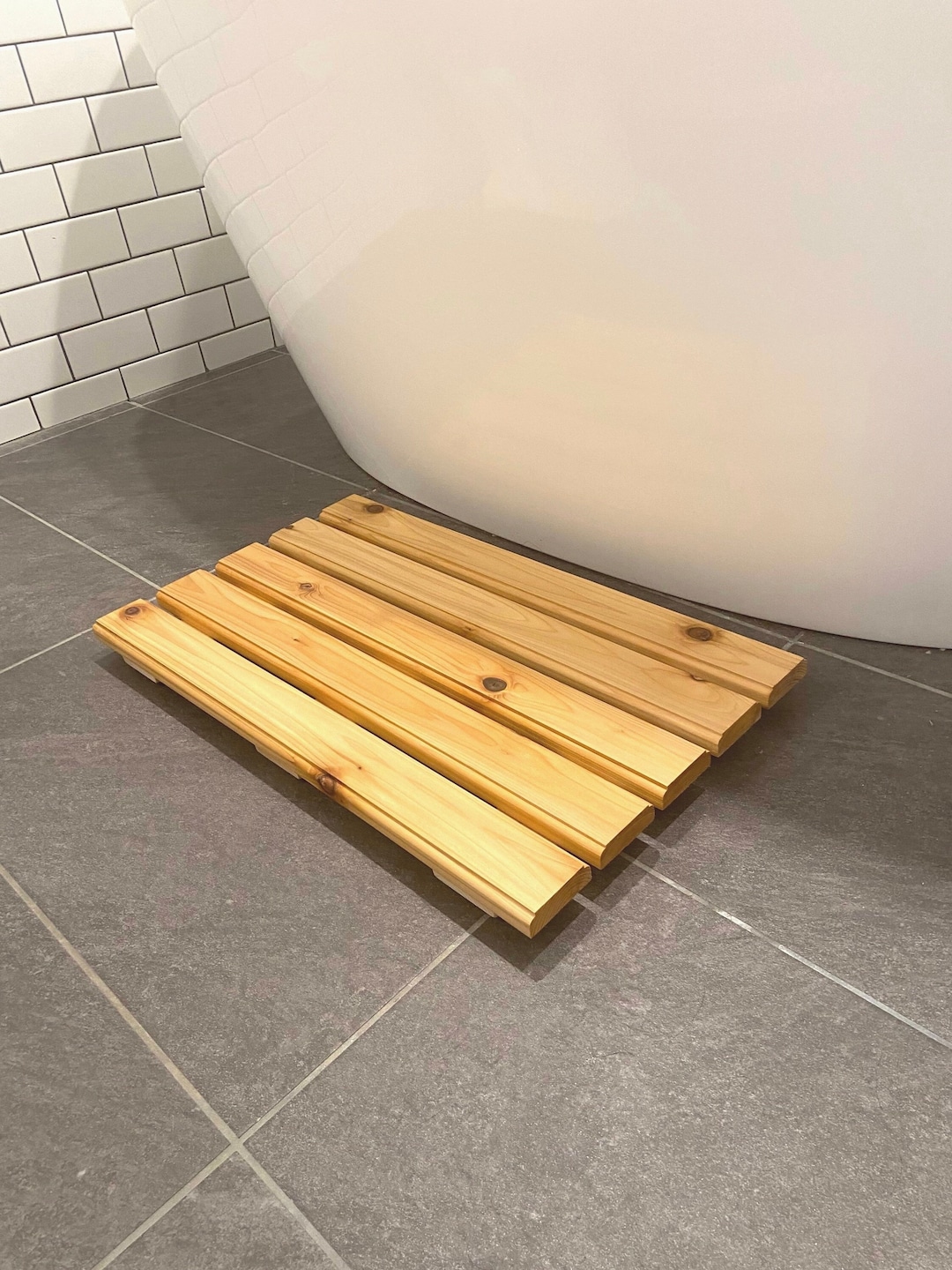 Cedar Bath Mat - Etsy