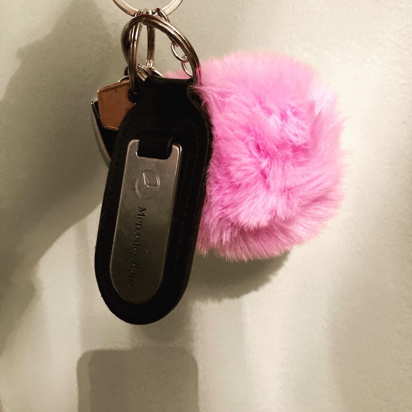 2x Coloured Pom Pom Keychain Fluffy Keyring Keys Key Ring - Etsy UK