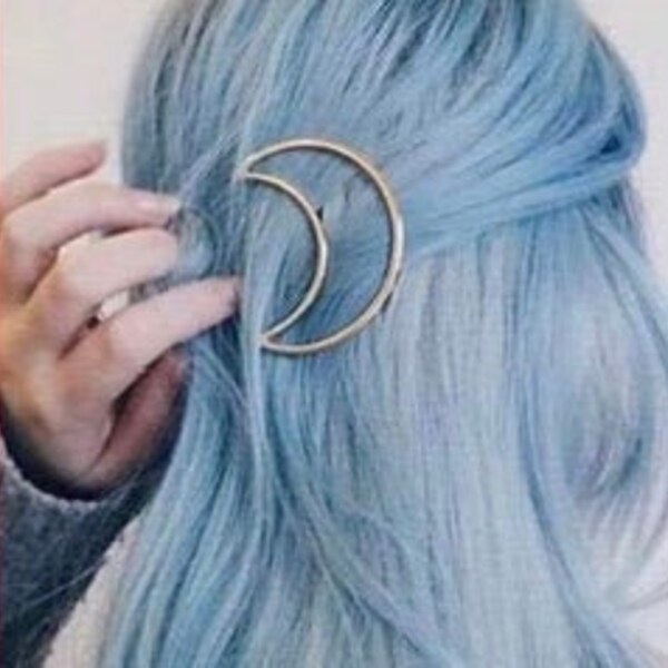 Moon Hairclip - Etsy