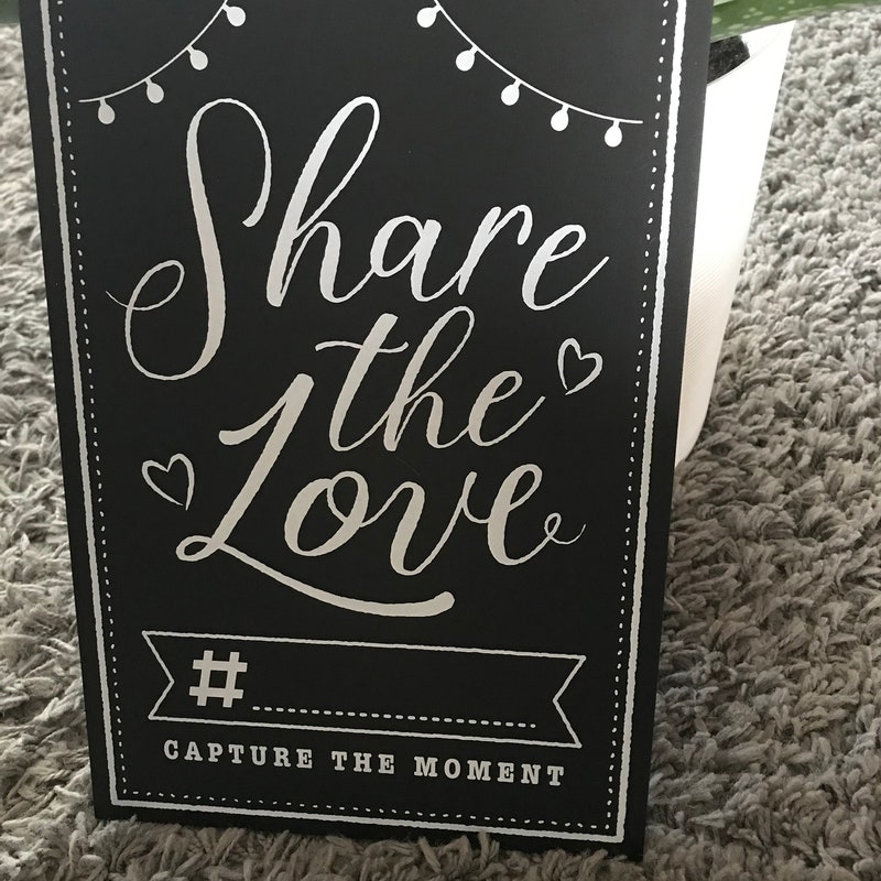 Hashtag Chalkboard - Etsy