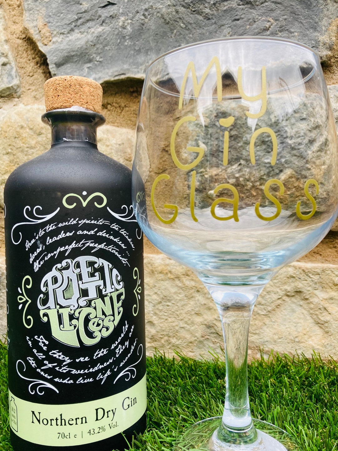 Gin Glass Large Giant Personalised Glasses Name Bridesmaid Wedding ...