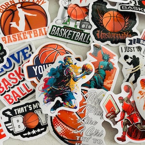 Basketball Stickers Sports Stocking Fillers Gift Gifts Boys Scrapbook ...