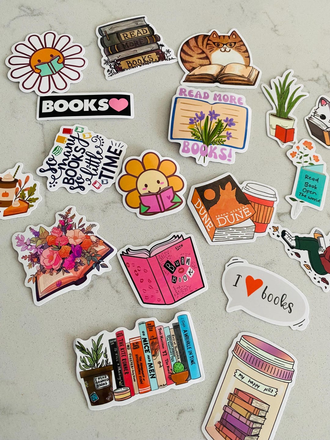 Set of 10 Book Stickers Reading Scrapbooking Scrapbook Bookish Books ...