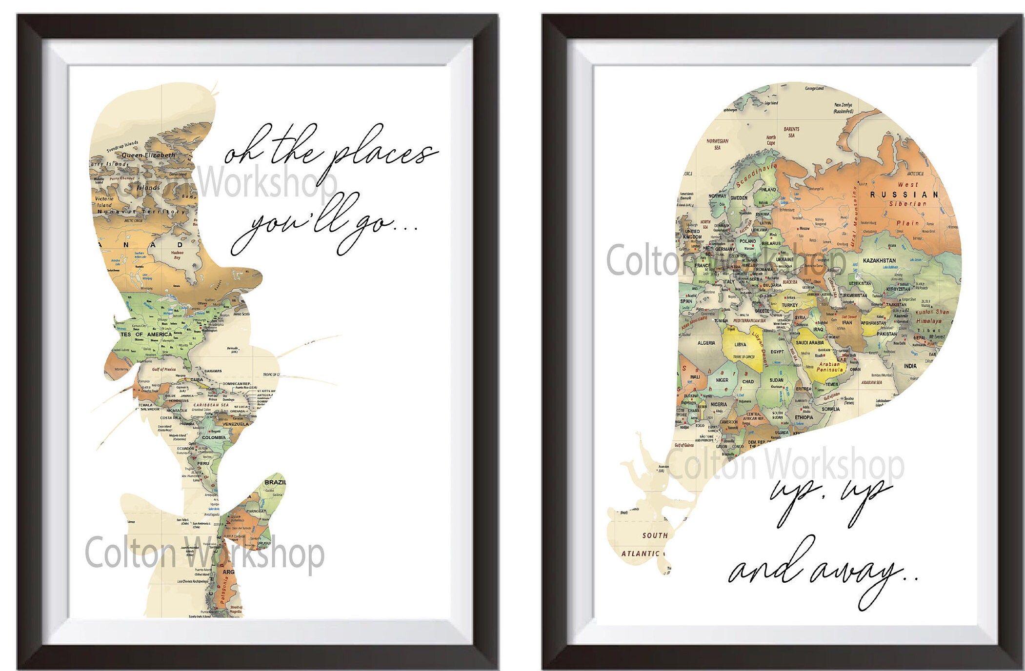 Oh the Places You'll Go Dr. Suess Nursery Decor Pdf/jpeg Printable - Etsy