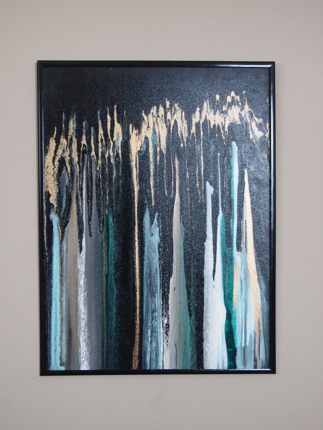 Drip Envy - Original Abstract Painting FRAMED - Etsy