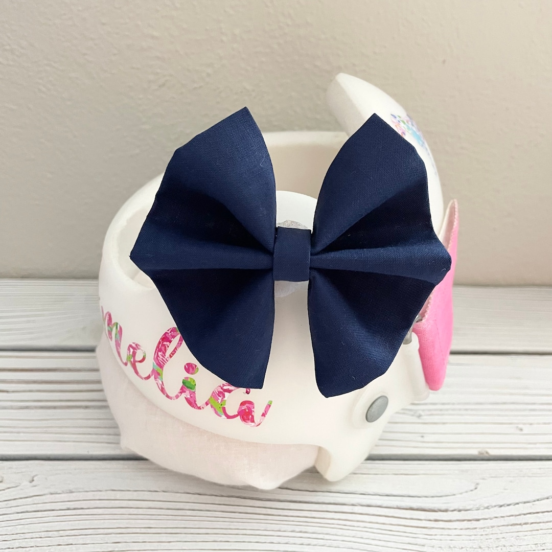 Navy Helmet Bow Cranial Band Bow Cranial Helmet Bow Band - Etsy