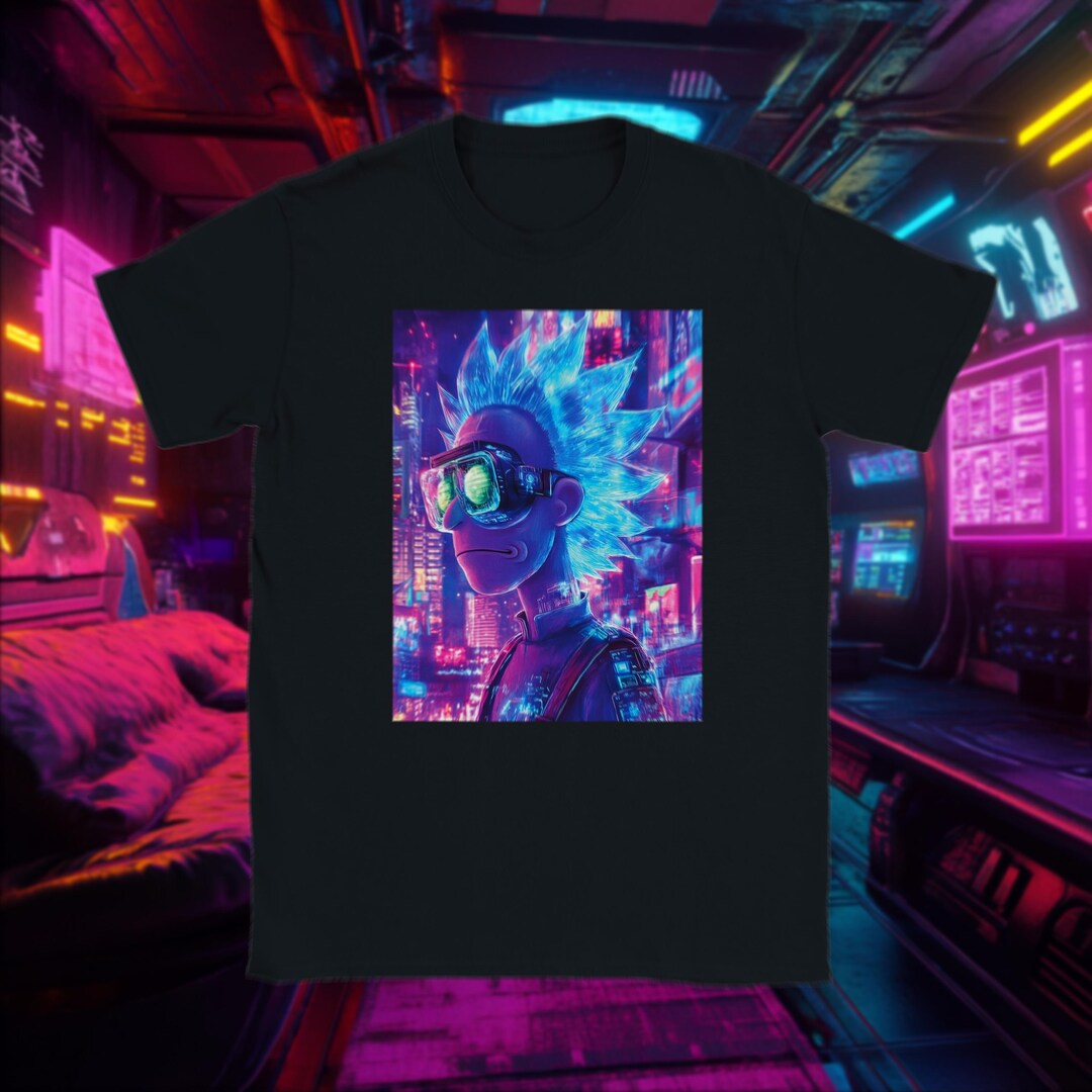 Cyber Rick Tee | Rick and Morty Tee | Cyber Punks Shirt | Adultswim ...