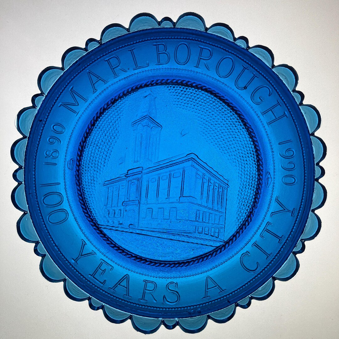 Marlborough MA Historic City Hall Art Glass, Massachusetts Pairpoint ...