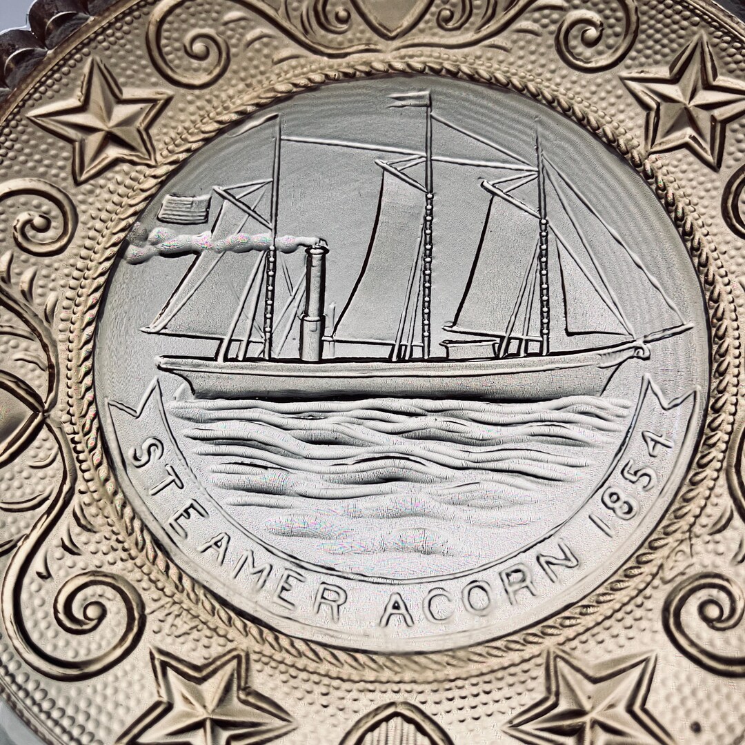 Nautical Cape Cod Steamer Acorn Sail Ship, Sandwich Glass Museum ...