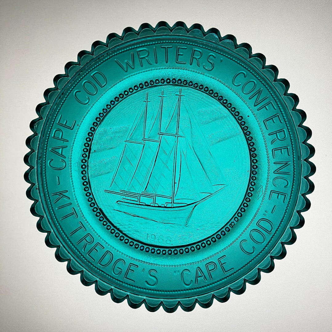 Henry Kittredge Cape Cod Book Art Glass, Packet Ship Nautical Home ...
