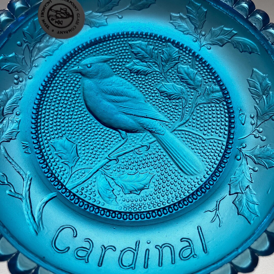 Cardinal Sympathy Gift for Bereavement, Vintage Bird Art Glass ...