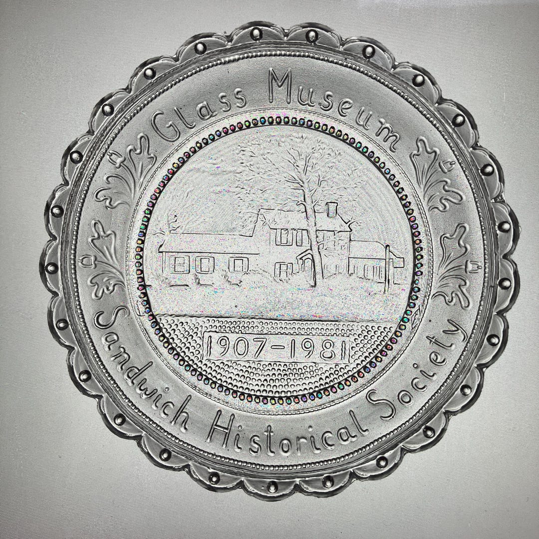 Sandwich Glass Museum, Vintage Cape Cod Home Decor Collectible Art ...