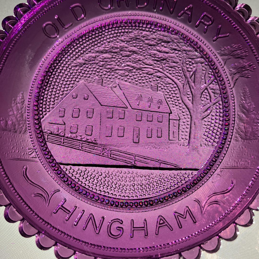 Hingham MA, Old Ordinary Colonial Inn Tavern Museum, Pressed Art Glass ...