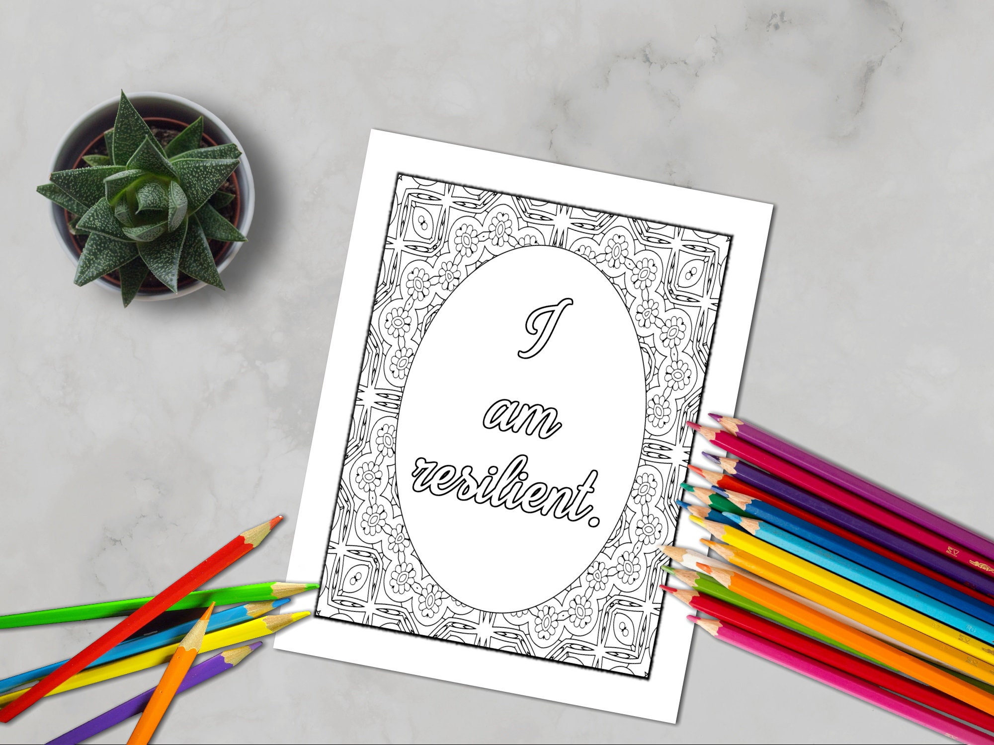 Self Esteem Printable Coloring Page Bundle 12 Pages Self | Etsy