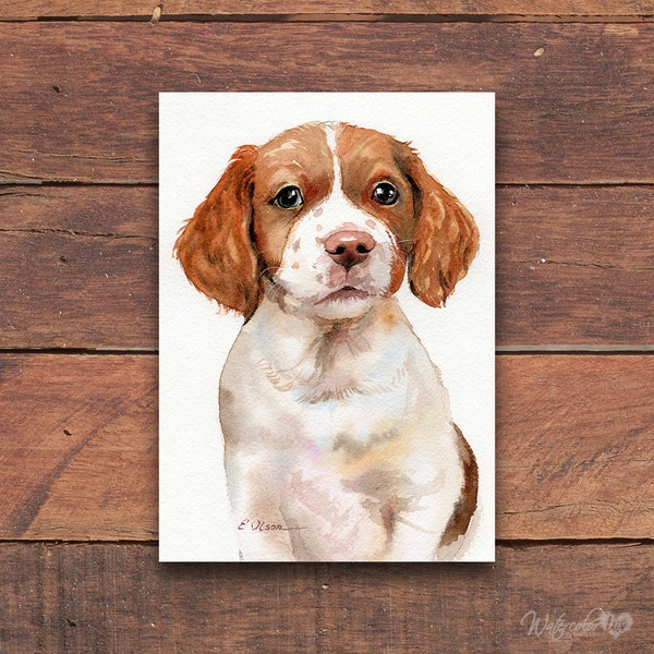 Brittany Spaniel Art - Etsy