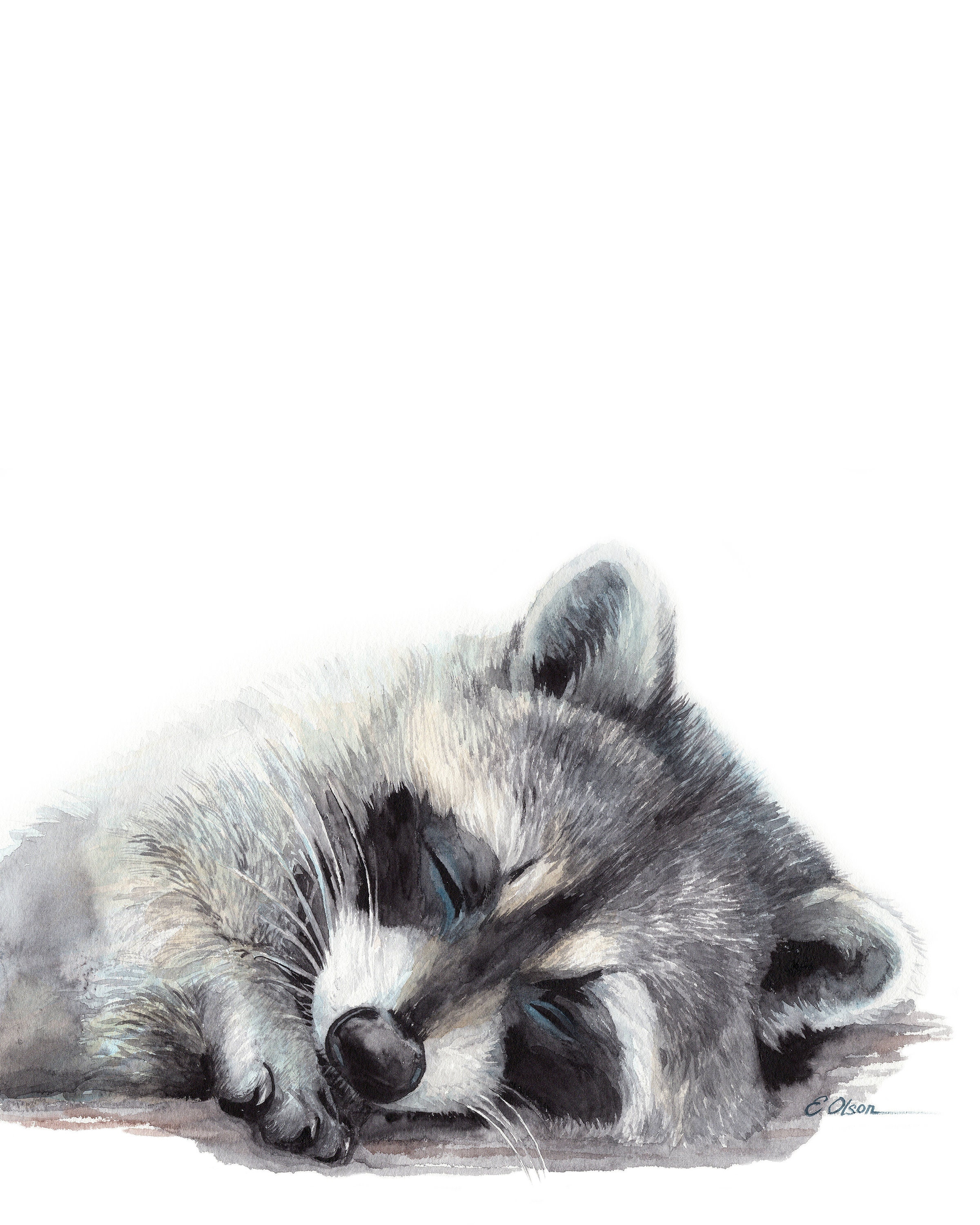 Woodland Animals Nursery Art Prints Set of 4 Sleeping - Etsy