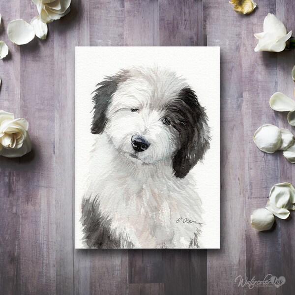 Sheepdog Painting - Etsy