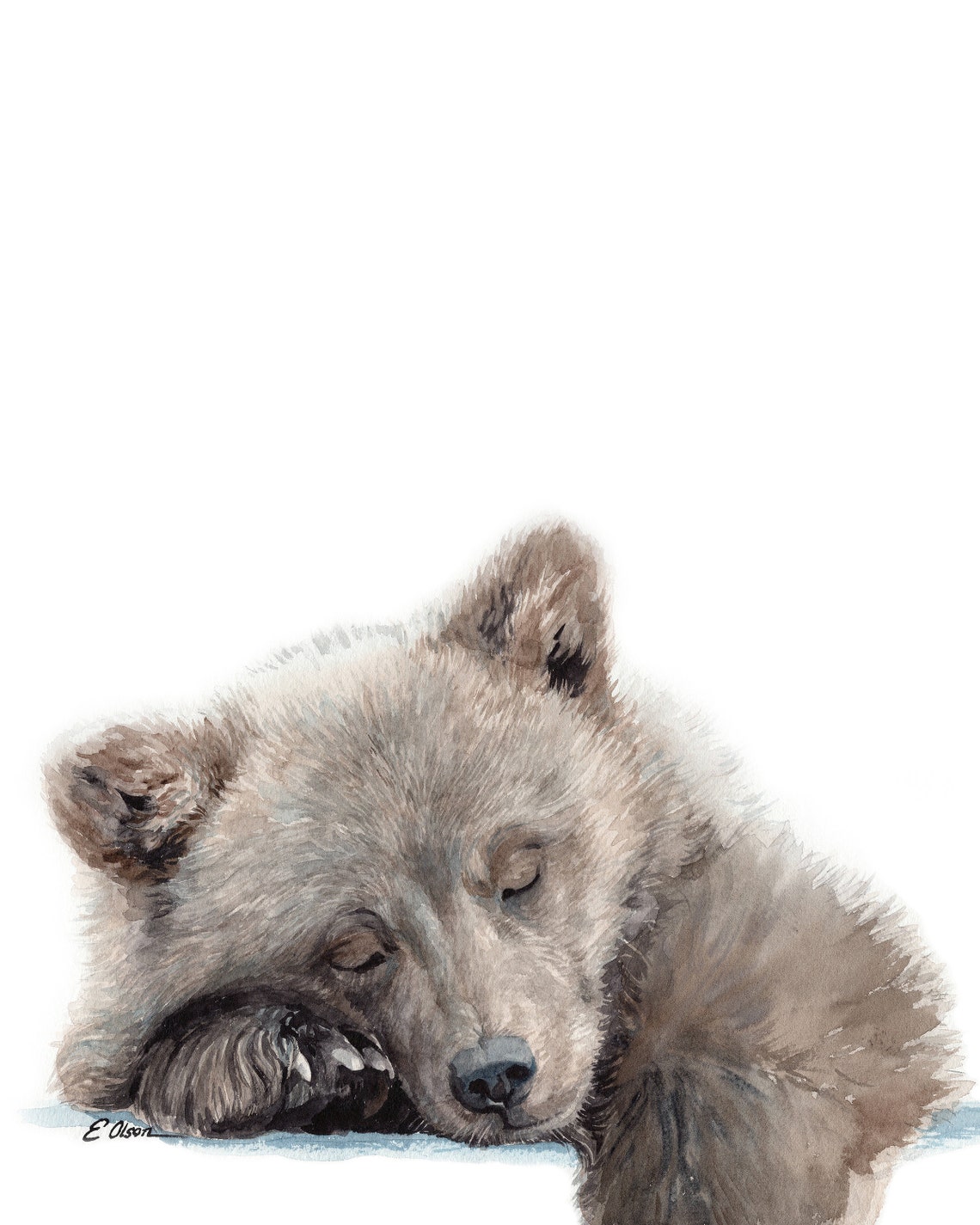 Woodland Animals Nursery Art Prints Set of 4 Sleeping - Etsy