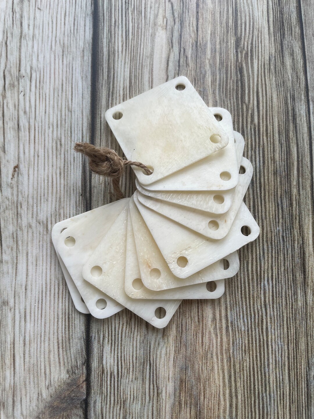 Set of 10 Bone Tablets / Cards for Weaving - Viking & Medieval ...