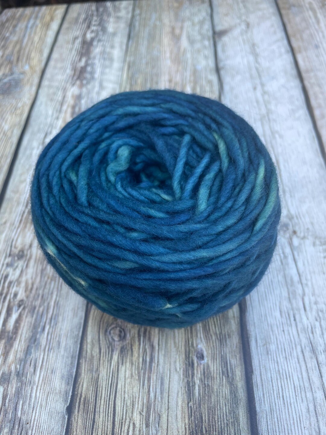 Weld & Indigo - Naturally Dyed Pure Wool Yarn - Petrol Blue Teal ...