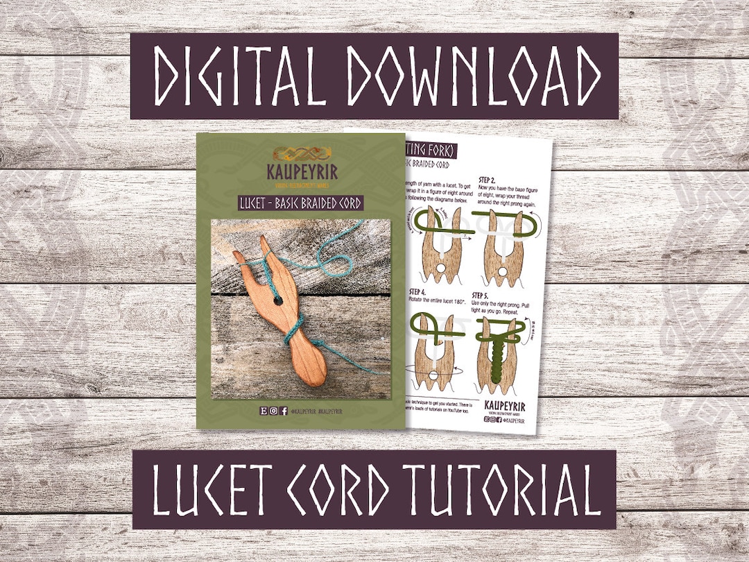 Digital Download - Lucet Instructions - Tutorial for Braided Cord ...