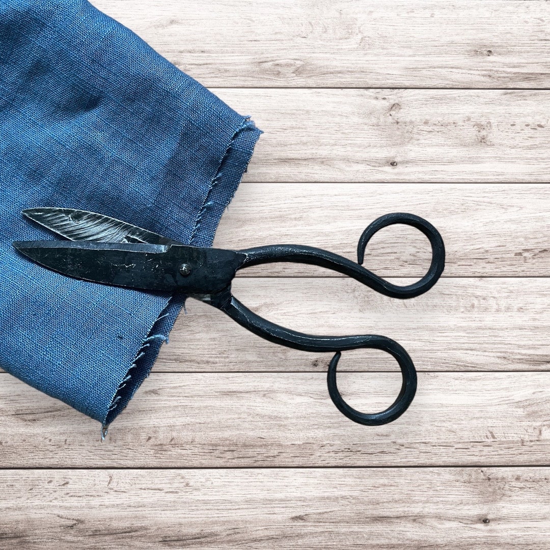Viking Scissors - Hand-forged Birka Scissors - Medieval Fabric Scissors ...