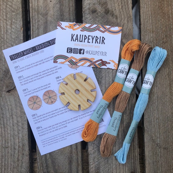 Beginners Kit Trollen / Treleborg Braiding Wheel Cord Making | Etsy