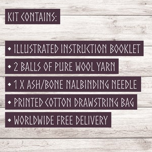 Beginners Nalbinding Kit Learn to Make an Oslo Stitch Hat With Workbook ...