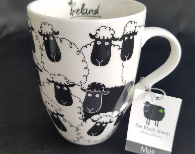 Black Sheep Porcelain Mug(s)/wacky Woollies Black Sheep Kitchen ...