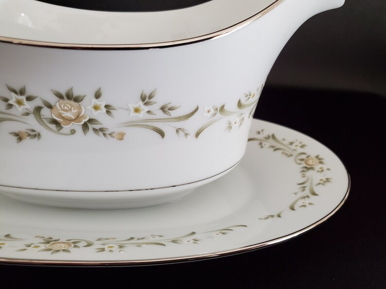 Sango/debutante/japan/sauce Boat/gravyboat With Attached Underplate - Etsy