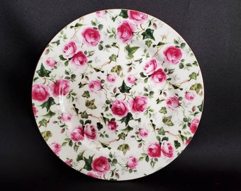 Pink Roses Plates | Etsy