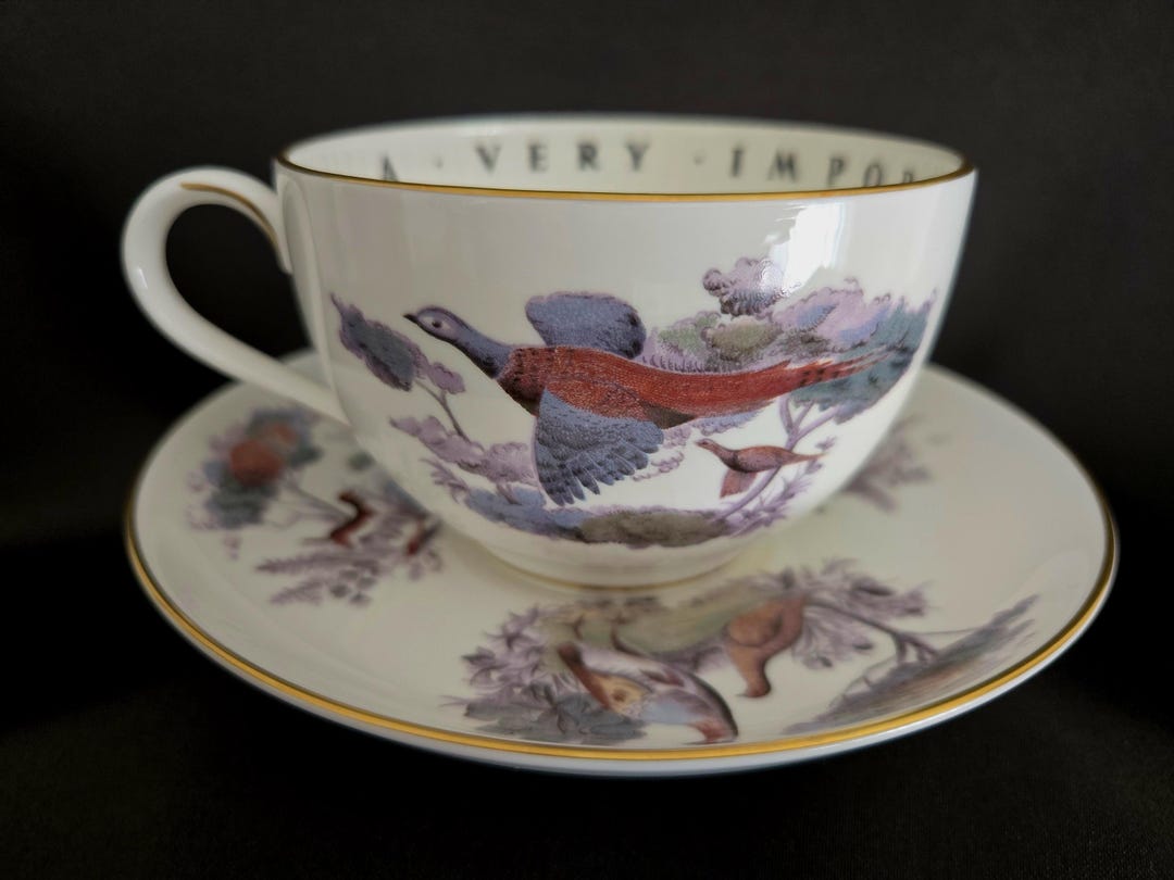 Royal Worcester Pheasant Hunter Cup & Saucer Set: Fine Bone China VIP ...