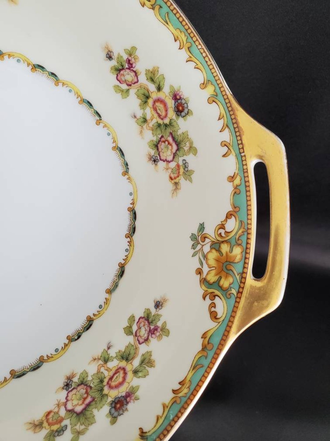 Paris Green by Meito/superior Japanese Porcelain/gilded Handles/french ...