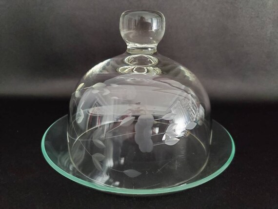 Princess House/heritage Collection/blown Glass/butter Dish - Etsy