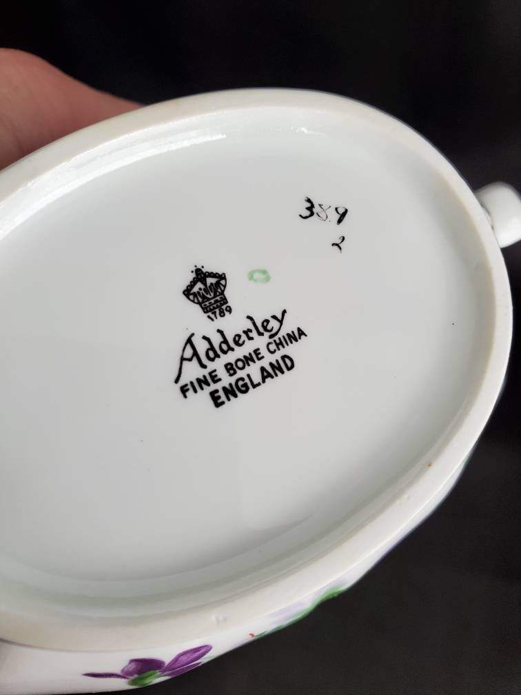 Violet/Adderley/Fine Bone China/Made in England/Sauce - Etsy 日本
