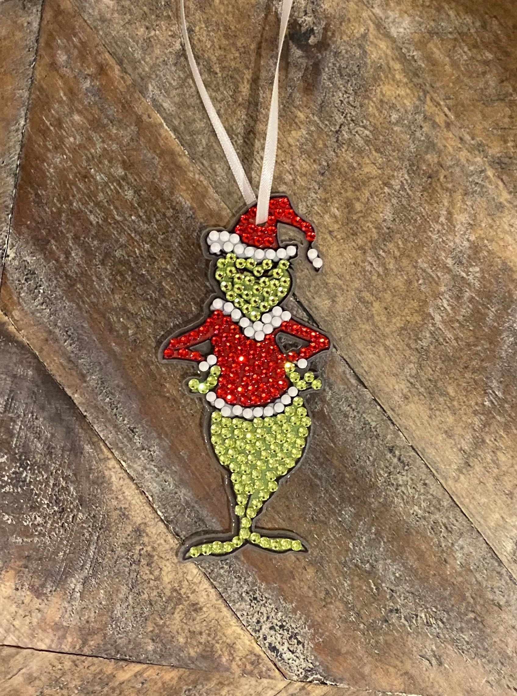 Grinch Hands on Hips Ornament Diamond Painted by Hand - Etsy
