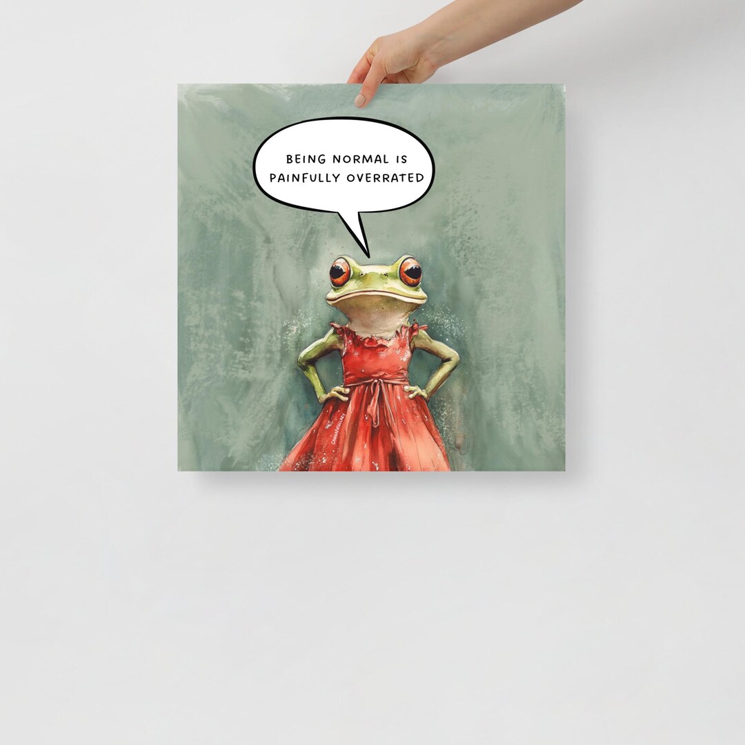 Being Normal is Painfully Overrated - Museum-quality Poster - ADHD ...