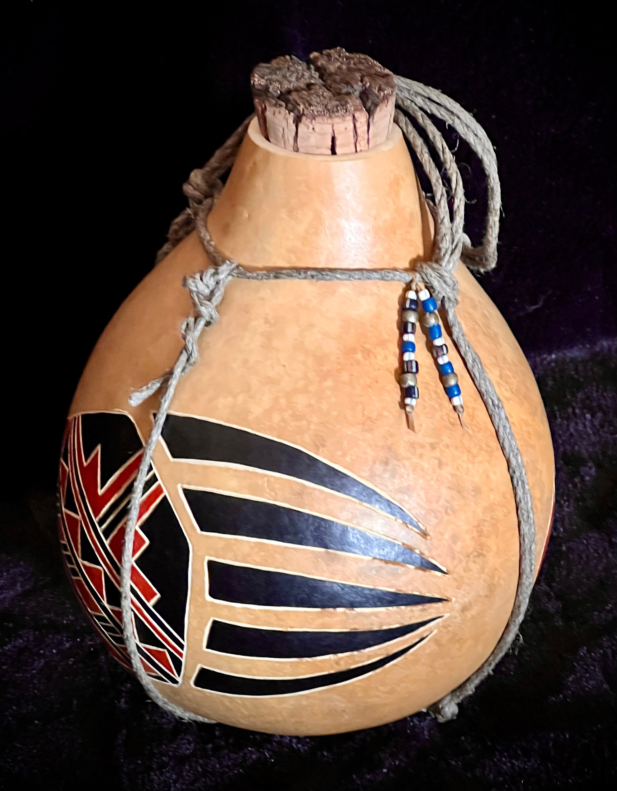 Red/black Bear Paw Gourd Water Jug - Etsy